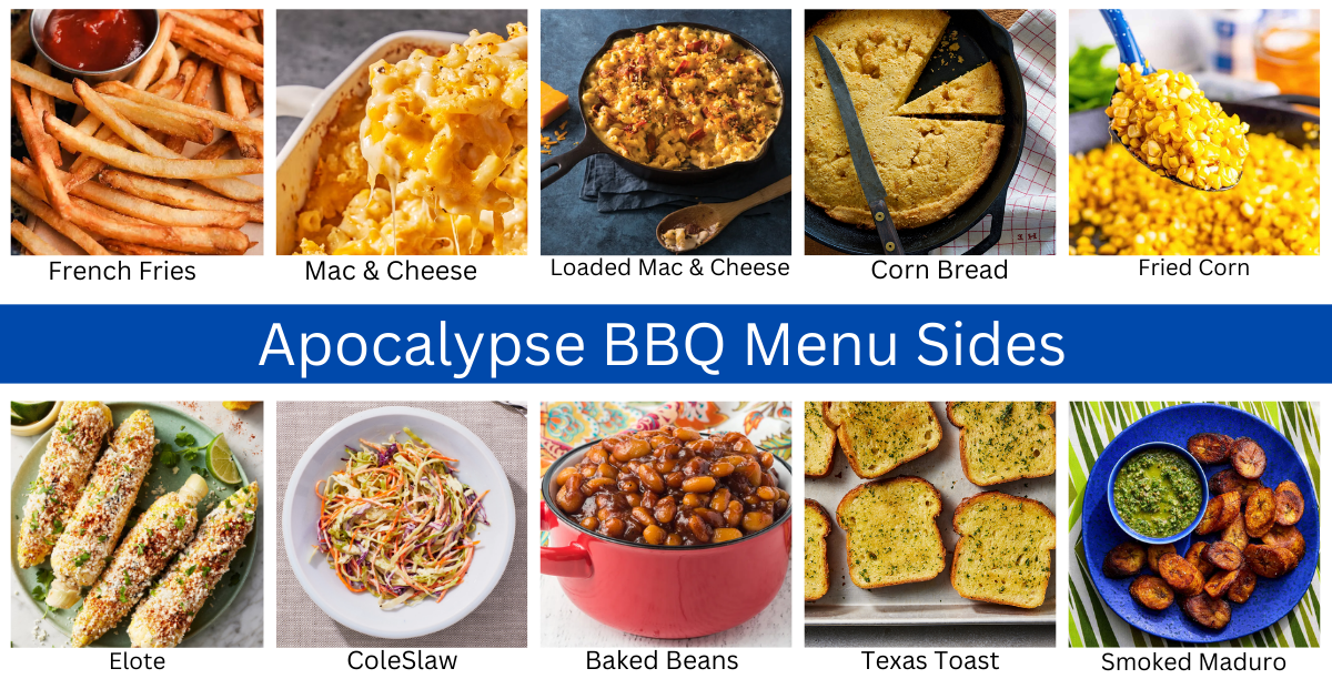 Apocalypse BBQ Menu