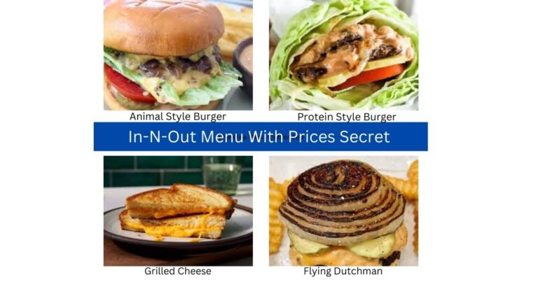 In-N-Out Menu With Prices